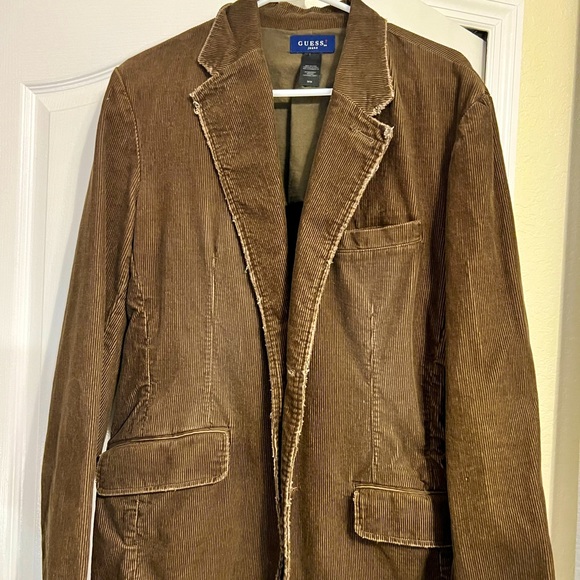 Guess | Suits & Blazers | Guess Brown Corduroy Blazer | Poshmark
